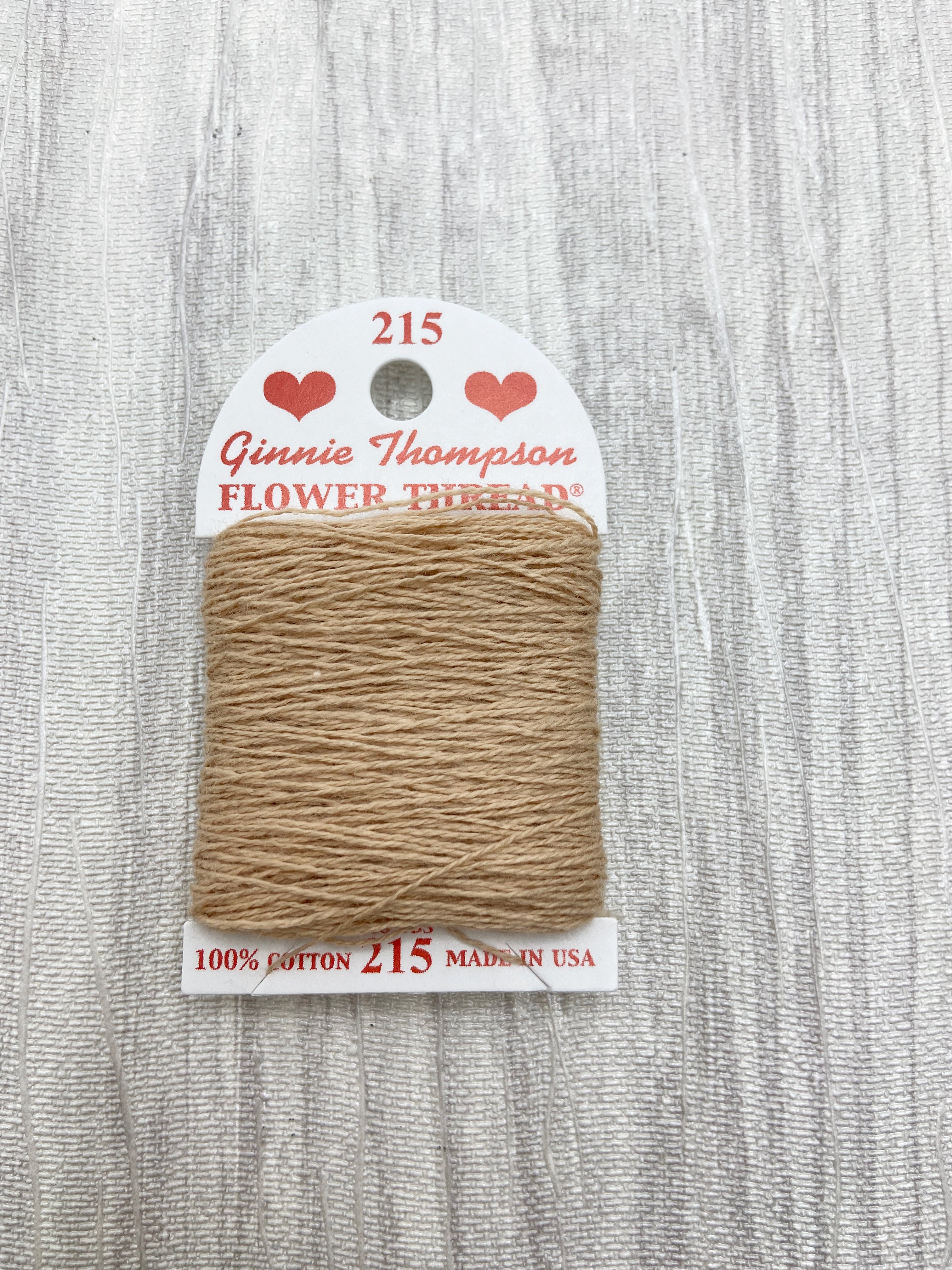 Ginnie Thompson Flower Thread (215) Pinkish Beige – Seed Stitch Studio