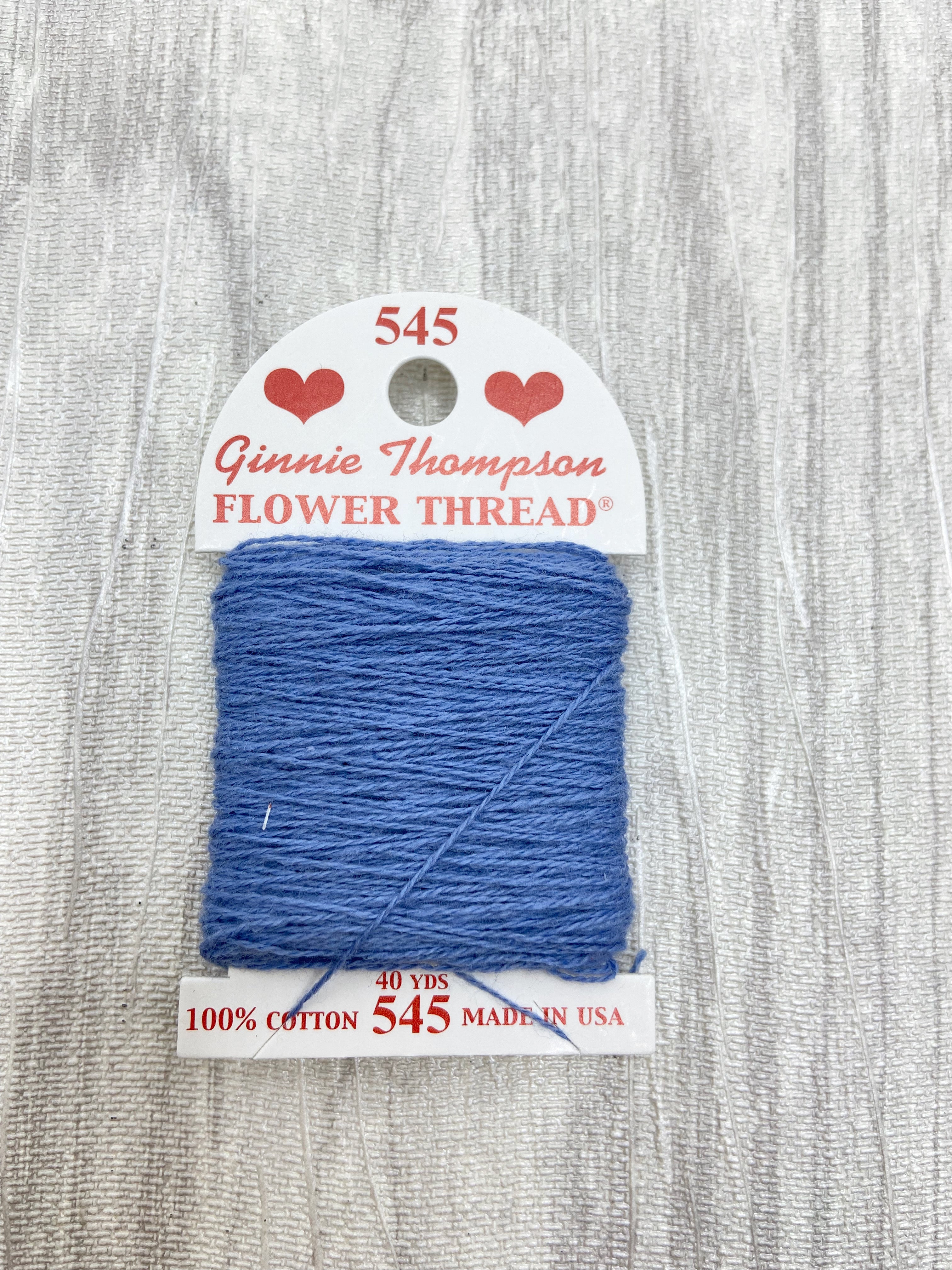 Ginnie Thompson Flower Thread (545) Light Denim – Seed Stitch Studio